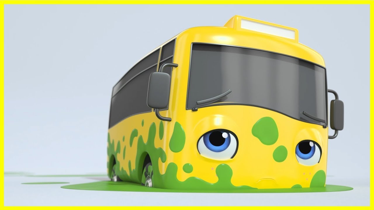 Oh No! Buster’s Stuck in the Slimy Green Puddle | Go Buster | Baby ...
