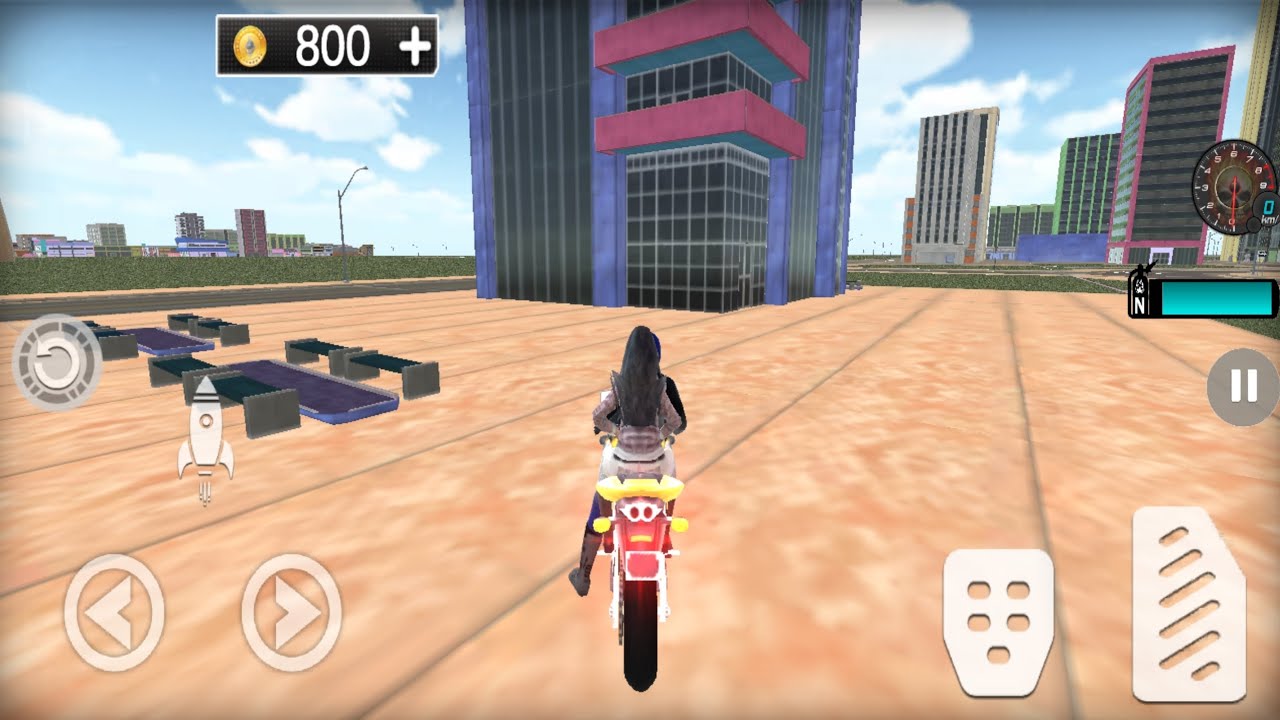 girl motercycle simulator bike 3d drawing android gameplay - YouTube