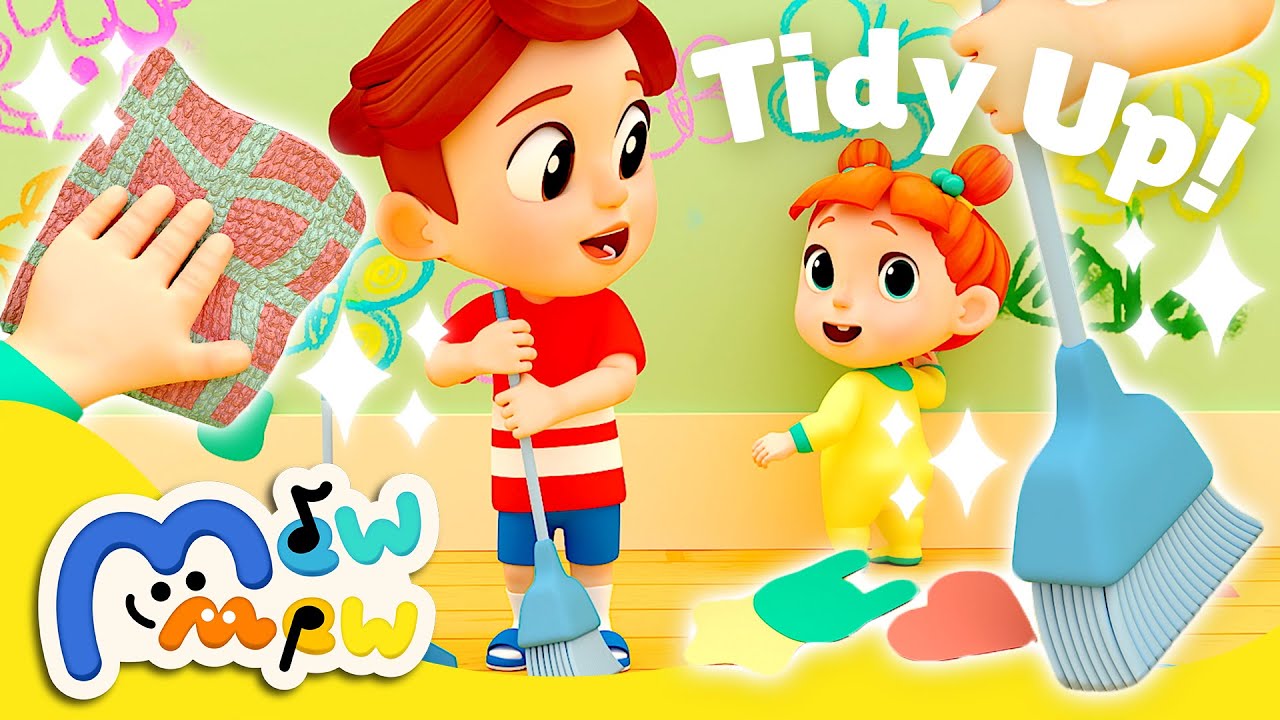 🧹 Tidy up magic! Let's make it shine, friends! 💫 Clean Up Song MewMew ...