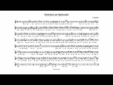 F. Schubert - Gretchen am Spinnrade op. 2, D.118 | Piano accompaniment ...