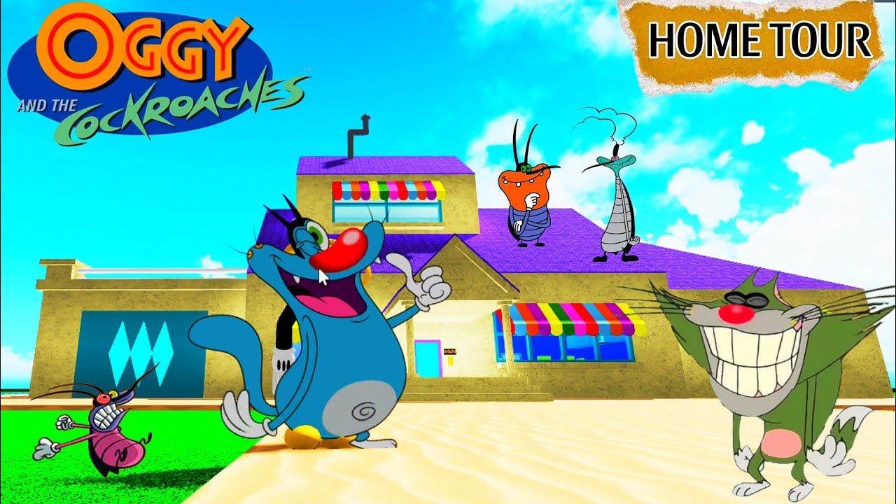 I Explore OGGY AND THE COCKROACHES House😱 | Is The Same As TV? | OGGY ...