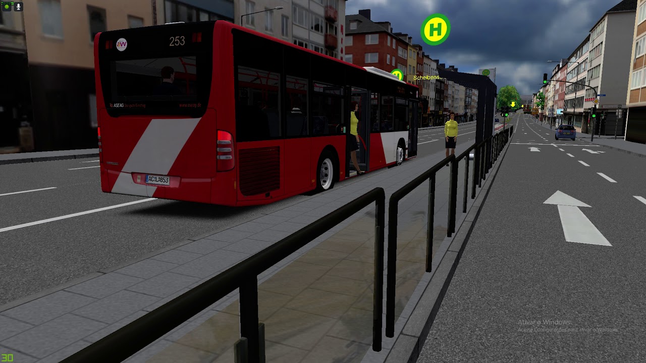OMSI 2 map Aachen linha 73 bhf rothe erde pausenhst - YouTube