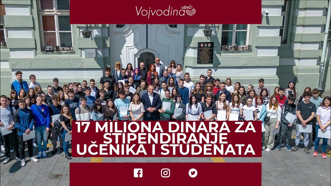 Grad Zrenjanin izdvojio 17 miliona dinara za stipendiranje učenika i studenata - YouTube