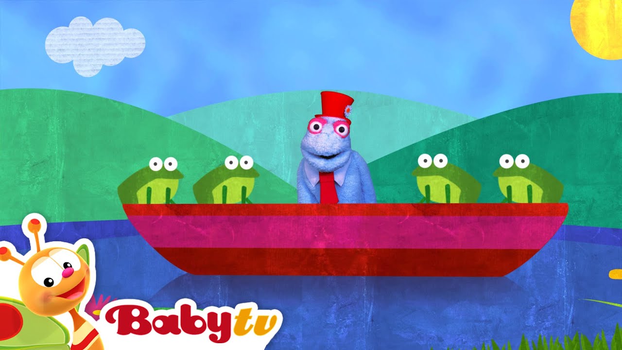1, 2, 3, 4 ! Green Frogs on a Red Boat 🐸 | Counting for Kids @BabyTV ...