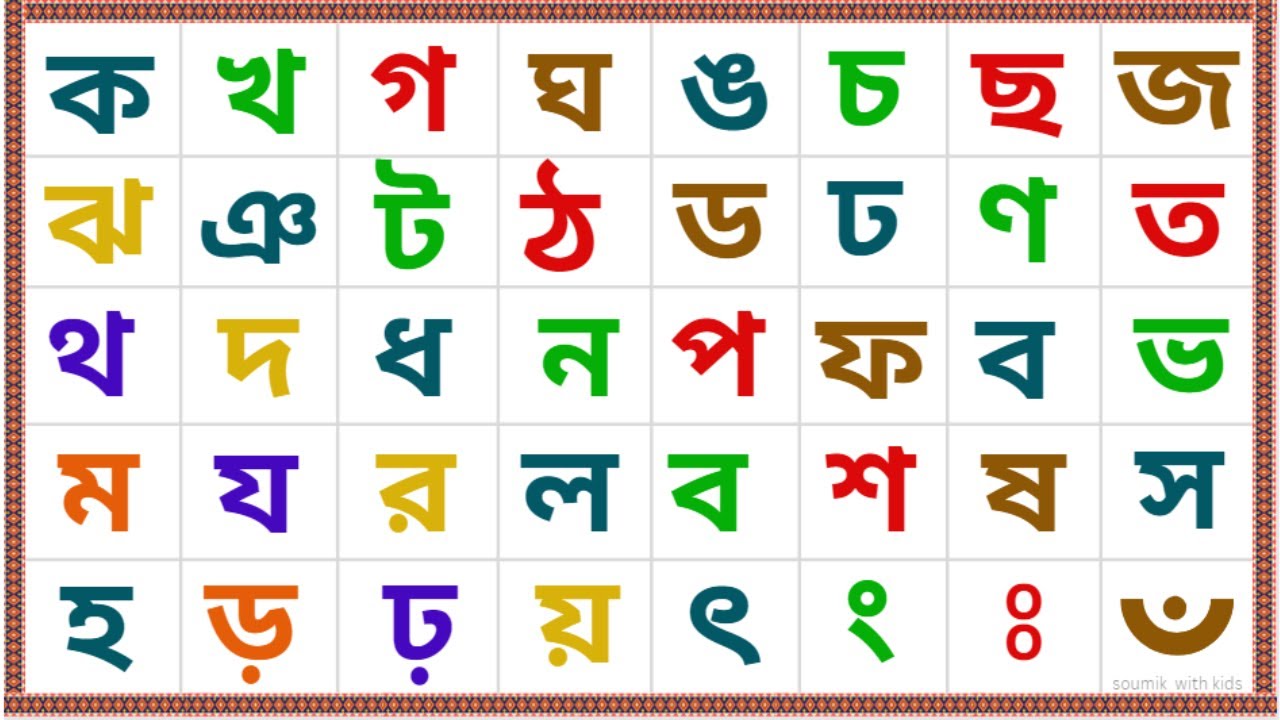 ka kha Bangla Banjonborno | ক খ গ ঘ | বাংলা বর্ণমালা | ka kha ga gha ...