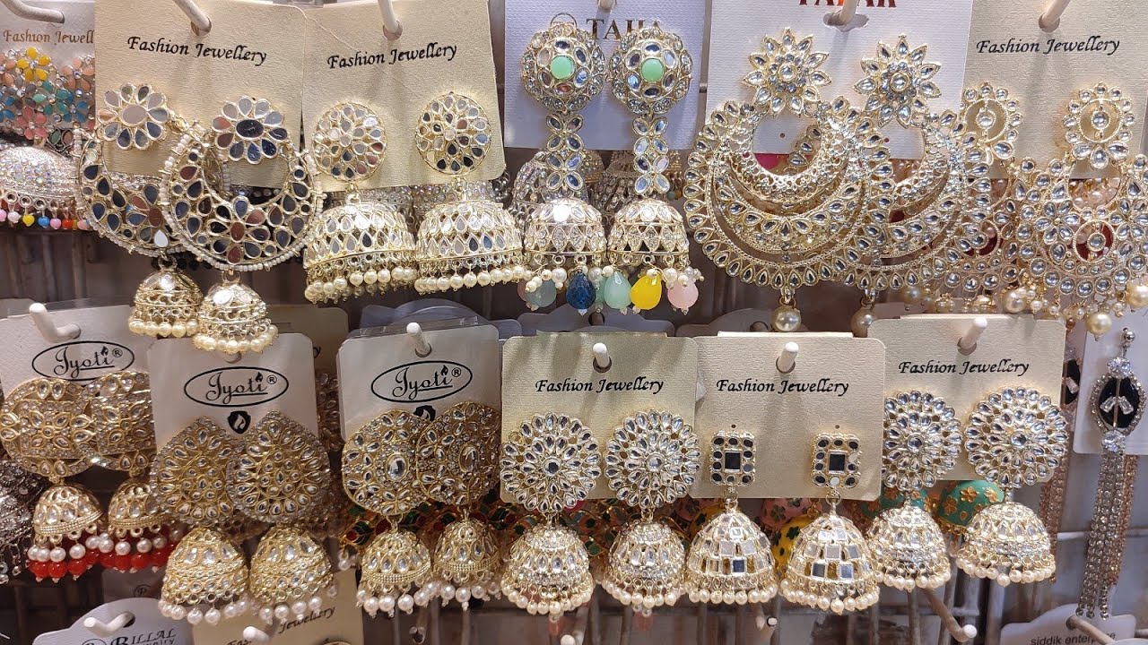 মুল তানি কানের দুল ঝুমকা ঢাকা গাউছিয়া মার্কেট Multani Earrings Jhumka ...