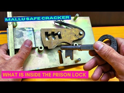 What is inside the prison lock How it's work #mallu safe cracker - YouTube