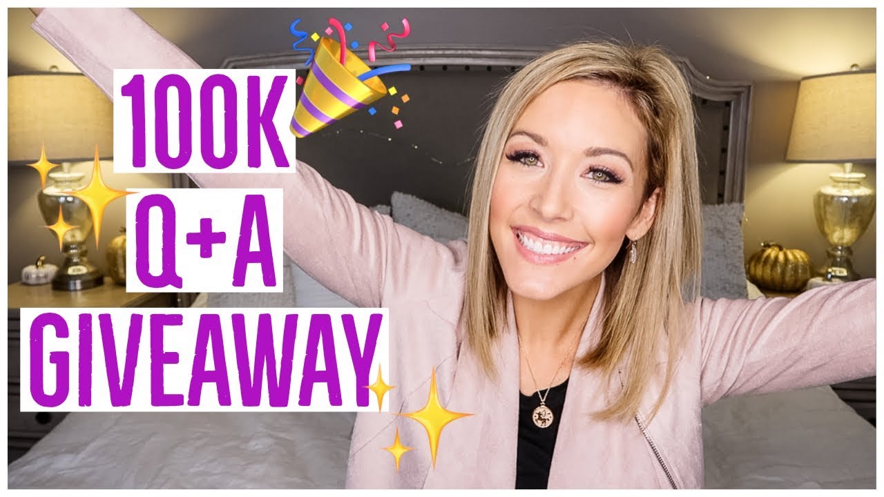 100K Q + A GIVEAWAY | Brianna K - YouTube