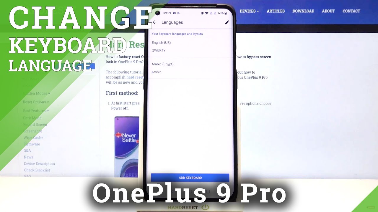 How to Change Keyboard Language in OnePlus 9 Pro – Language Settings ...