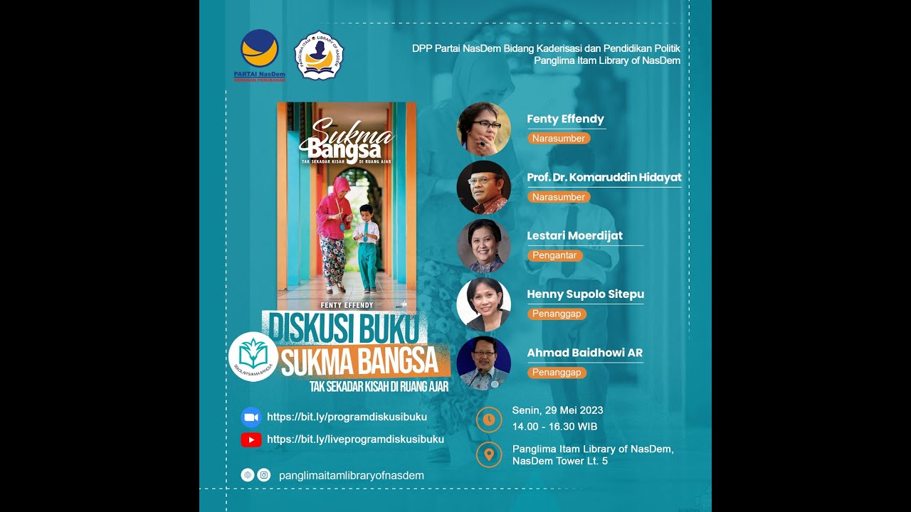 Diskusi Buku Sukma Bangsa: Tak Sekadar Kisah di Ruang Ajar karya Fenty ...