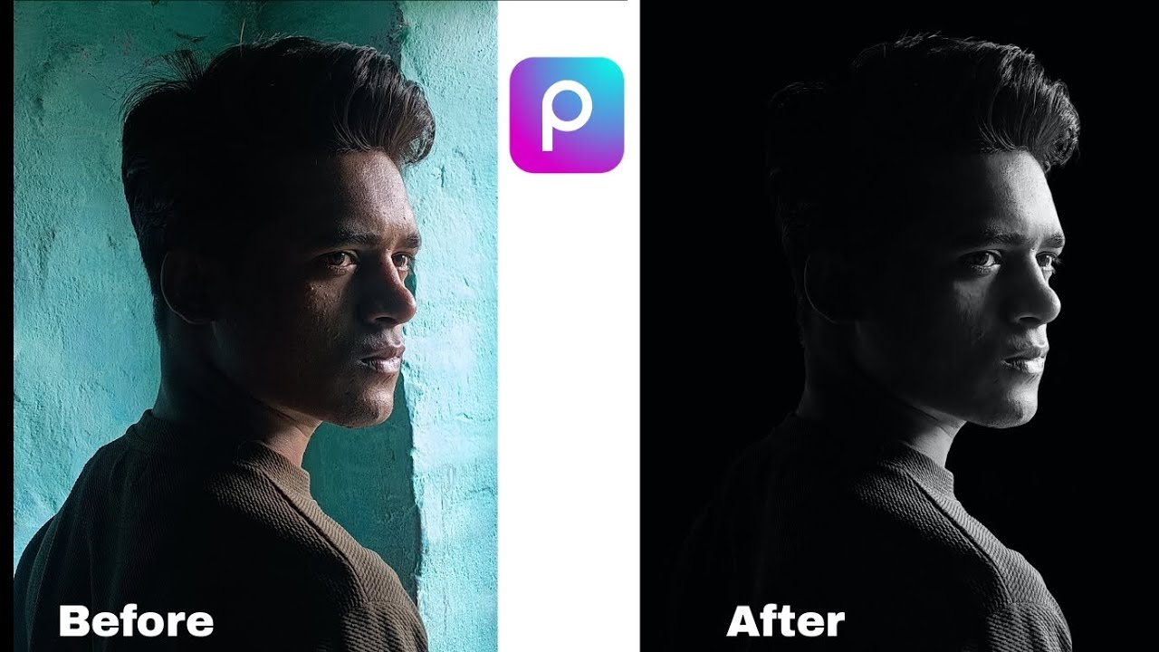 PicsArt black shadow photo editing || black shadow photo editing|| Artistrajk - YouTube