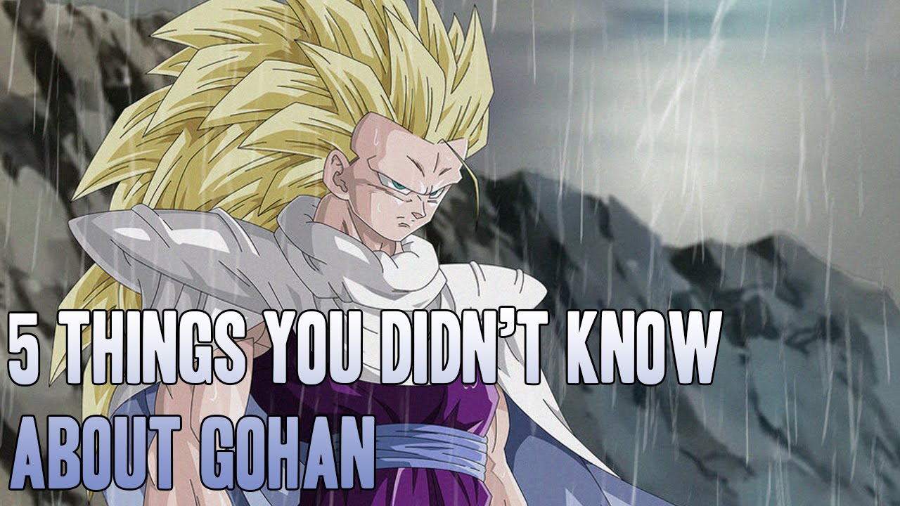 5 Things You Didn't Know About Gohan aka Son Gohan - YouTube