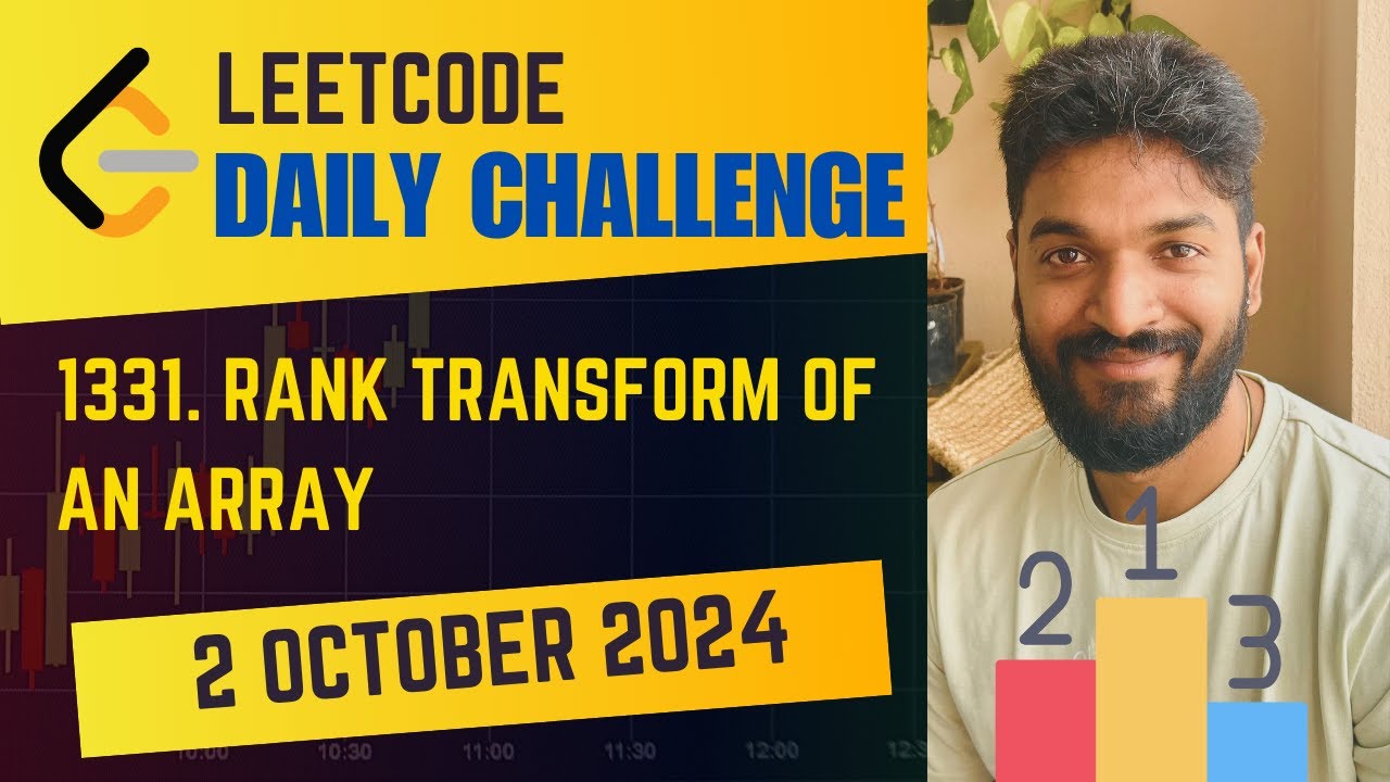 1331 Rank Transform Of An Array Daily Challenge 2 Oct 2024 Java 4188