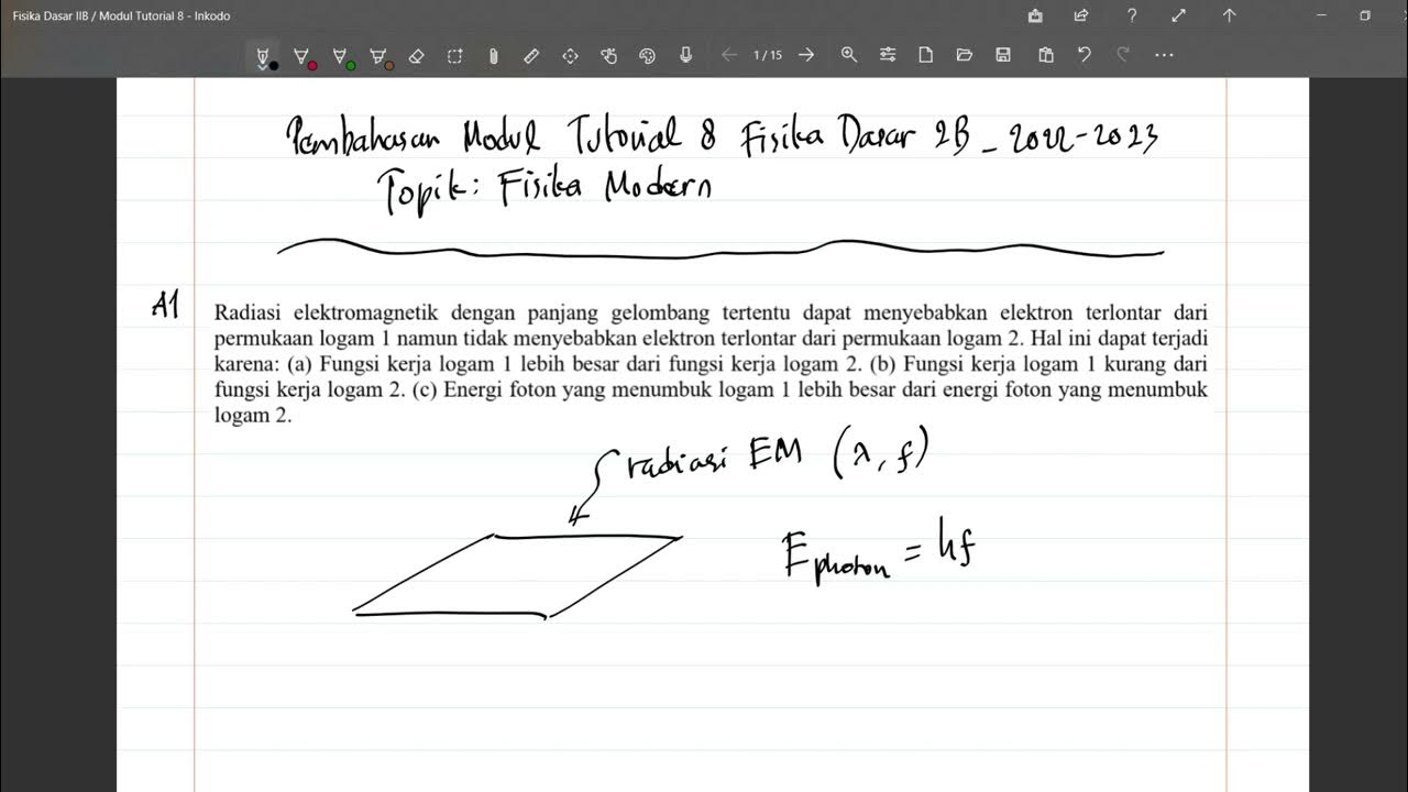 Pembahasan Modul Tutorial 8 - Fisika Dasar 2B 2022-2023_Soal A1 - YouTube