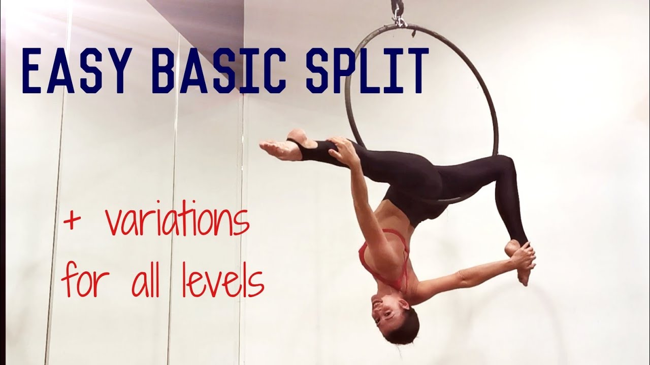 Beginner Aerial Hoop Tutorial: Gazelle Split + Intermediate Variations ...