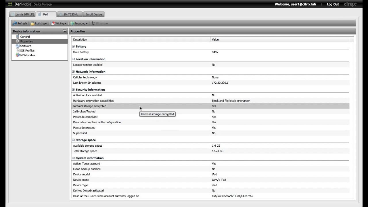 Citrix XenMobile 10 - Self Service Portal demo - YouTube