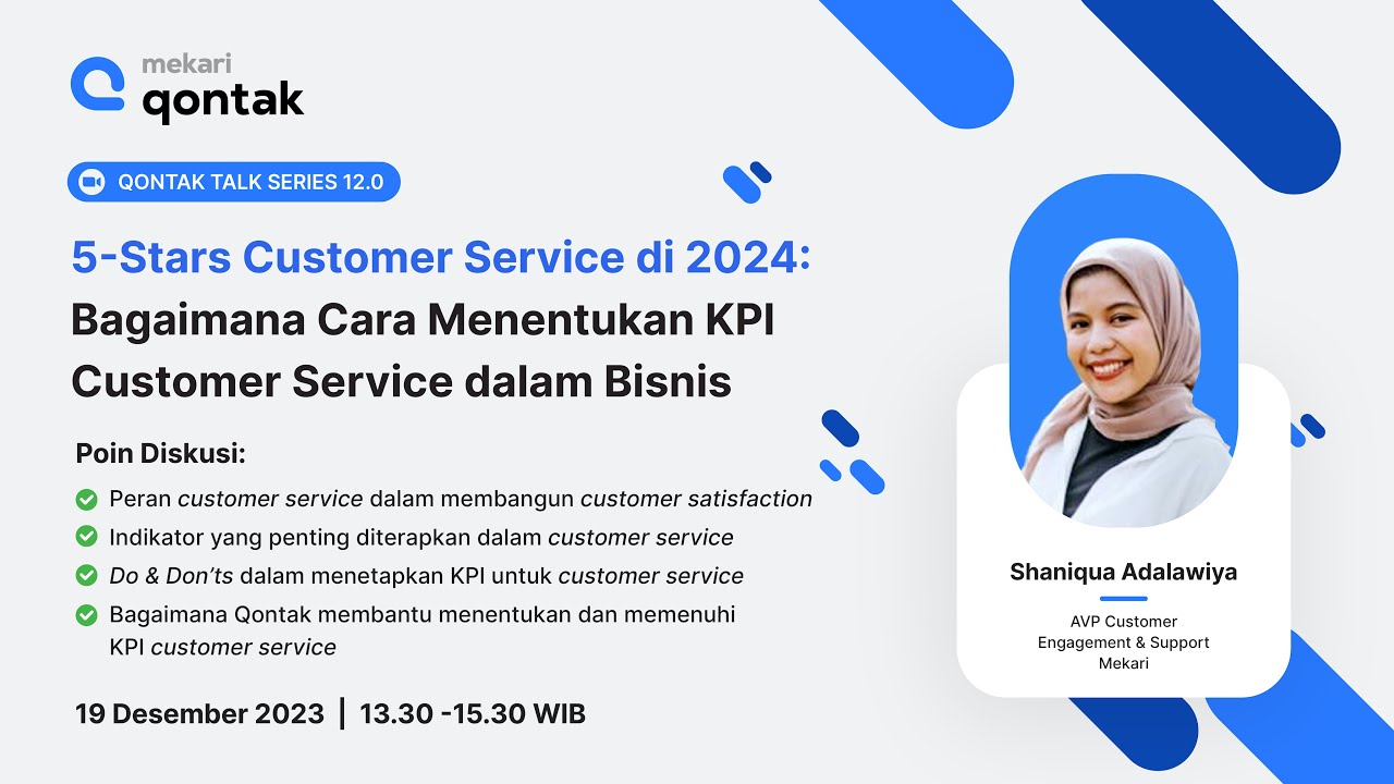 Qontak Talks Webinar Series 12.0 "5-Stars Customer Service di 2024 ...