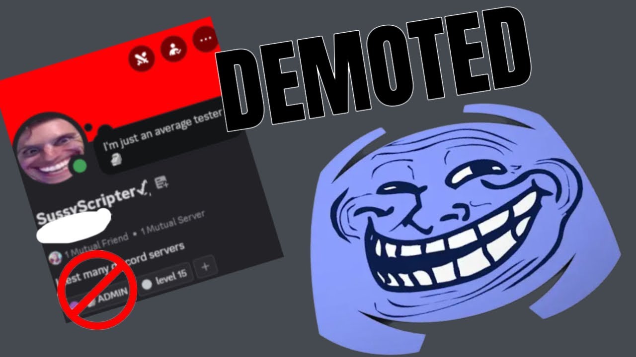 Trolling my Discord server (demoting admins and mods) #discord #video # ...