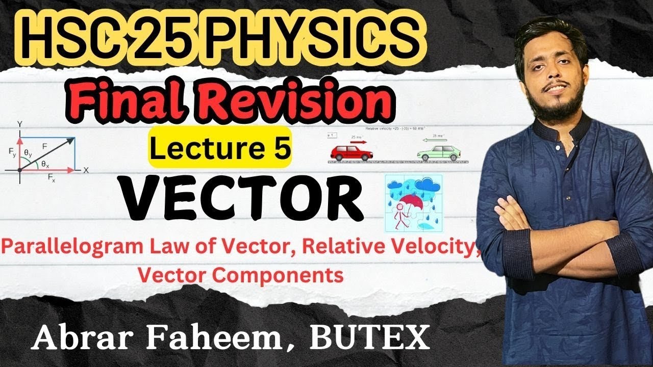 Parallelogram Law, Relative Velocity, Vector Components | Lecture 5 ...