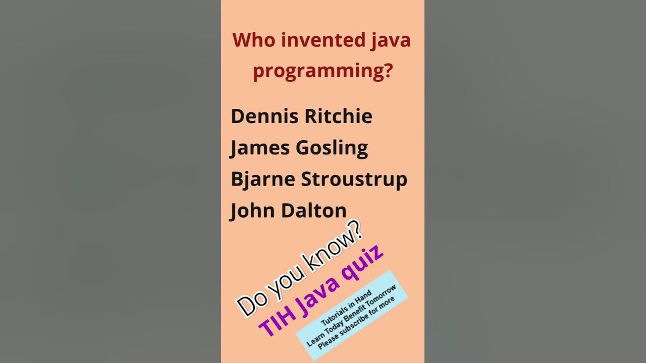 who invented java programming #java #javatutorial #javainstitute #shorts #short #shortsfeed ...
