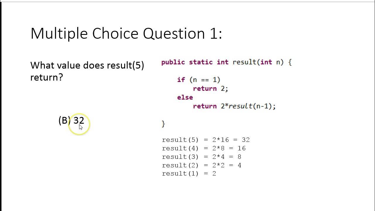 Recursion Intro (Java) - Power Point - YouTube