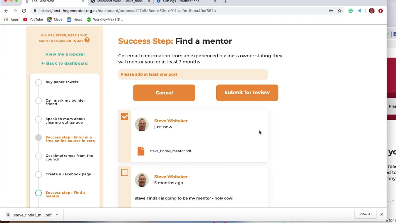 Do it: How to submit evidence to a success steps - YouTube