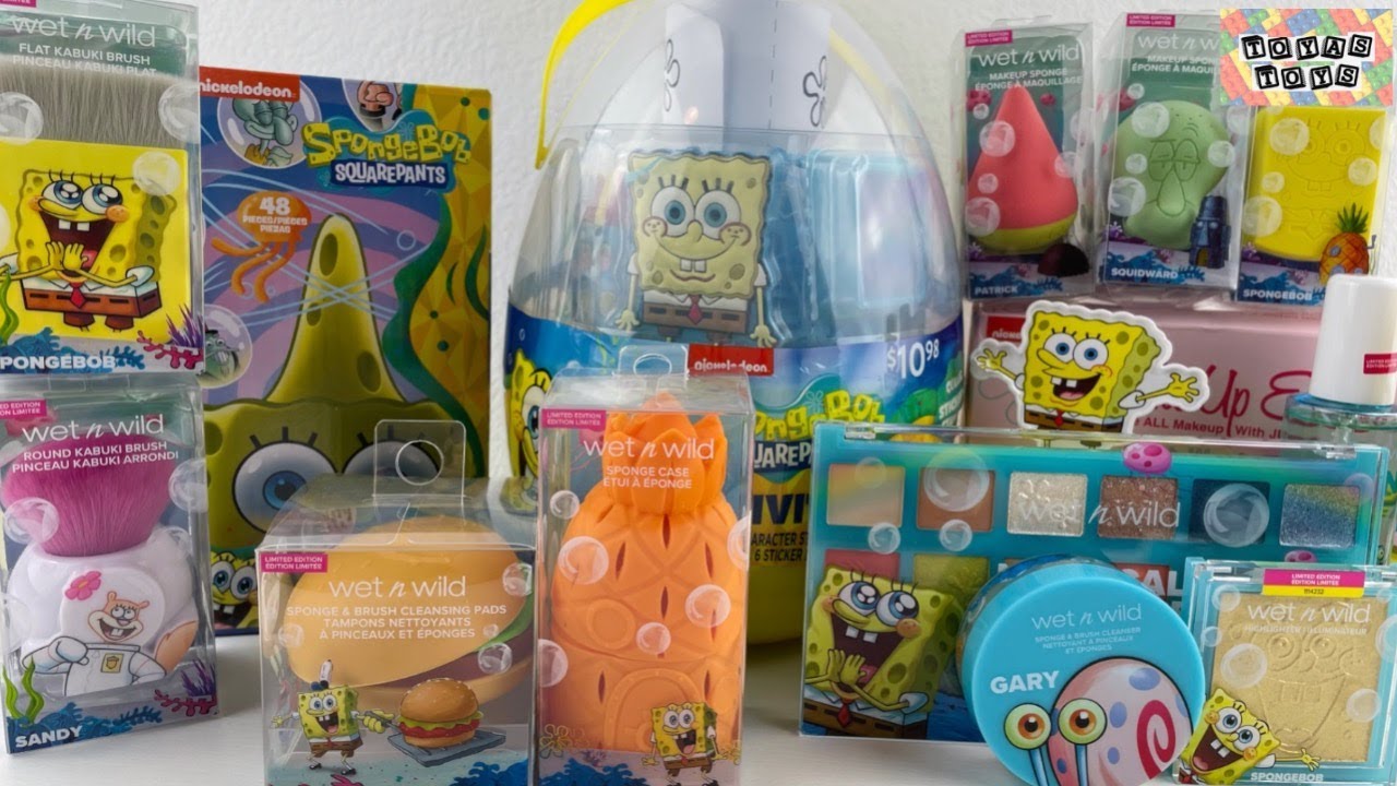 SpongeBob SquarePants Collection Unboxing Review | Wet n Wild Spongebob ...