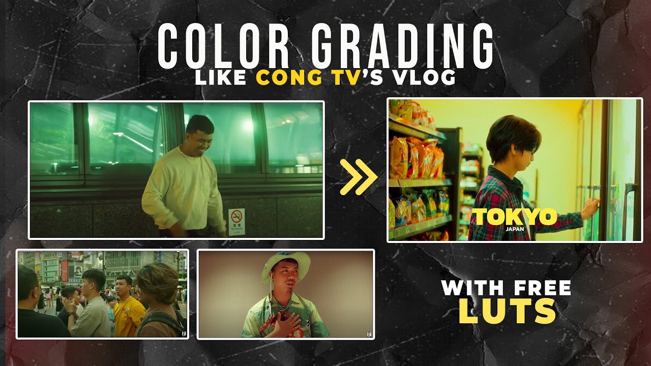 Color grading like Cong TV's Vlog in Japan || Free Luts - YouTube