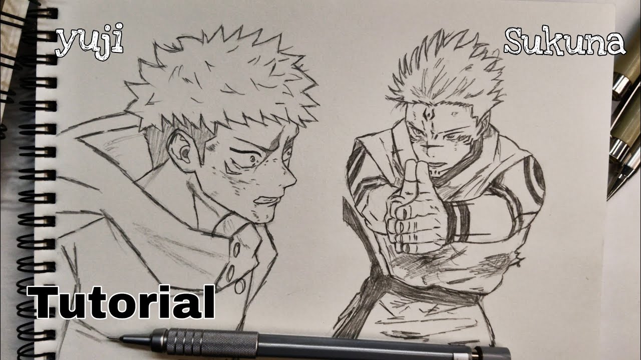 How to draw Yuji itadori and ryomen sukuna easy step by step | anime ...