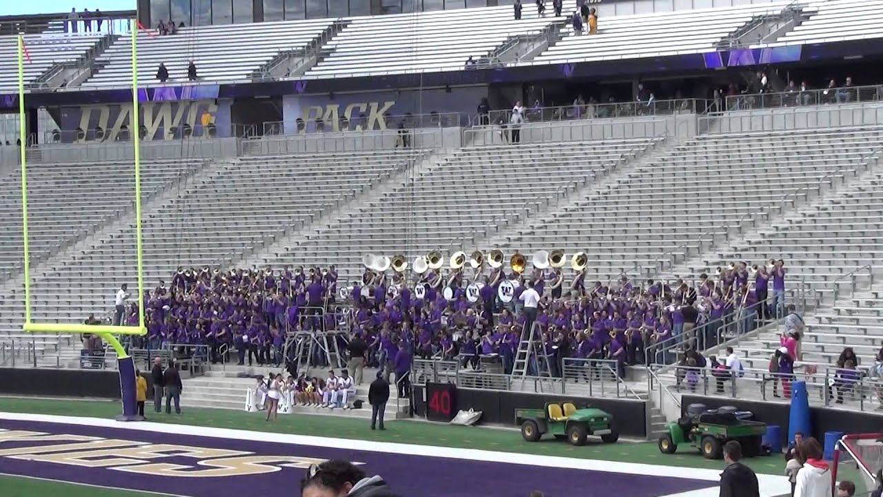 UW Husky Marching Band Jr/Sr Day - YouTube