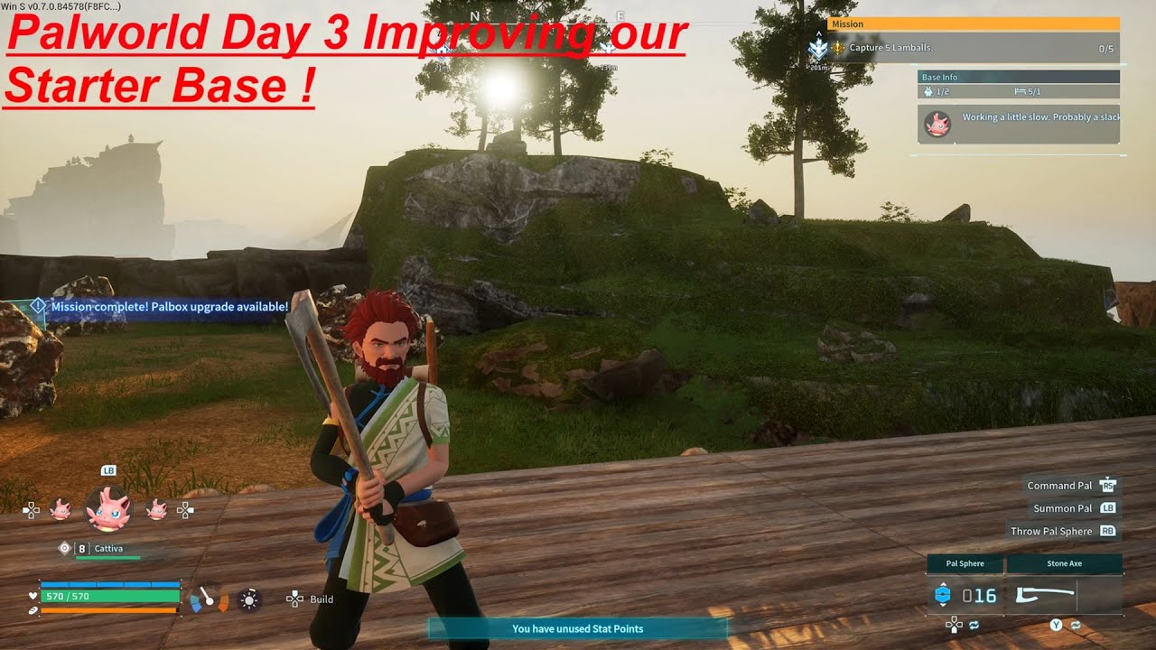 Palworld Day 3 Improving our base! - YouTube