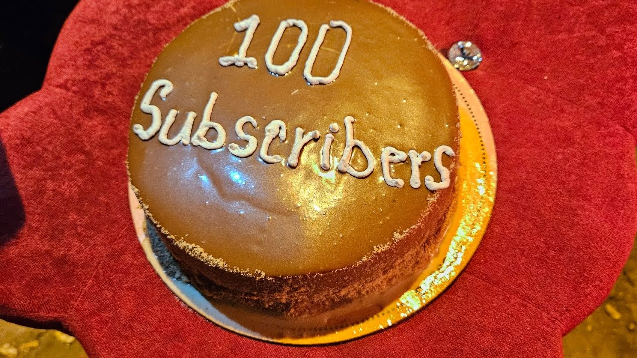 family get together and 100 subscriber cake - YouTube