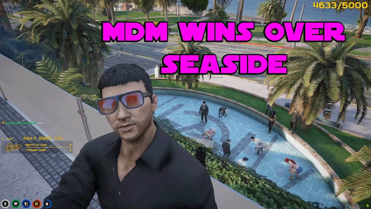 MDM wins over seaside | GTA RP NoPixel - YouTube