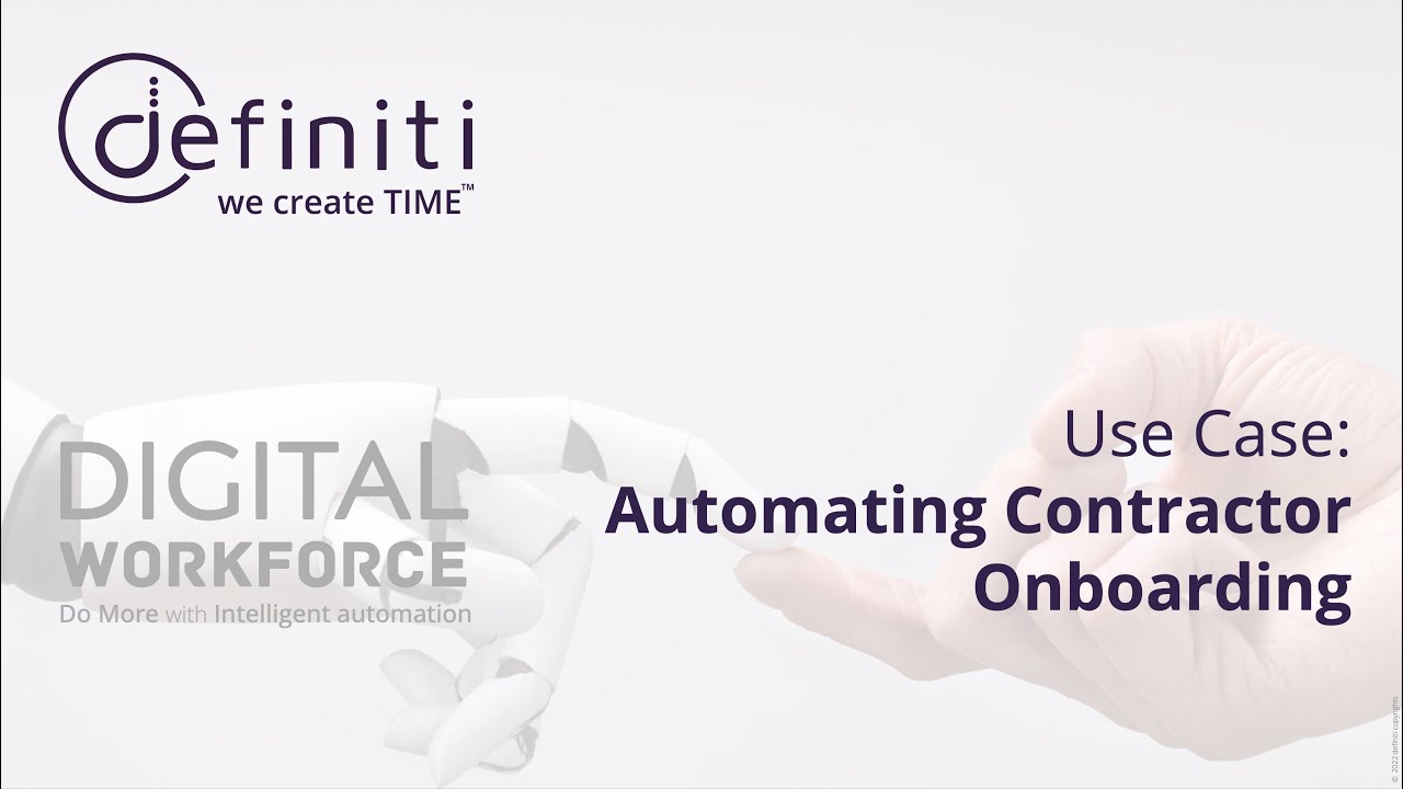 definiti digital coworker with SFDC - Use Case: Onboard a Contractor ...