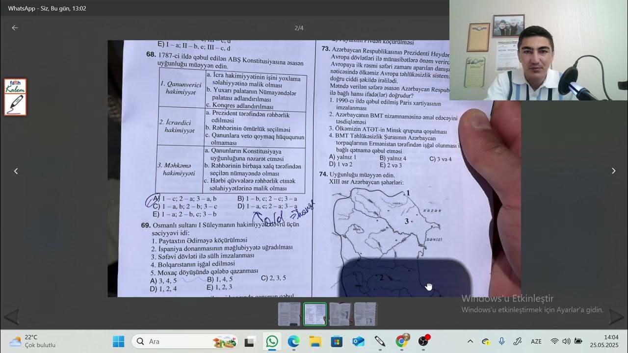 2025 05 25 Blok imtahanı 2 QRUP cavablar.5 may. II qrup. - YouTube