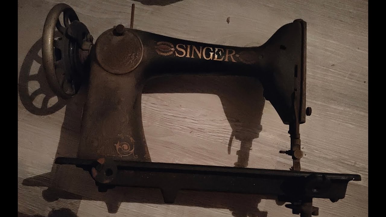 Antique 104 year old Singer 66 Red Eye Treadle Sewing Machine - YouTube