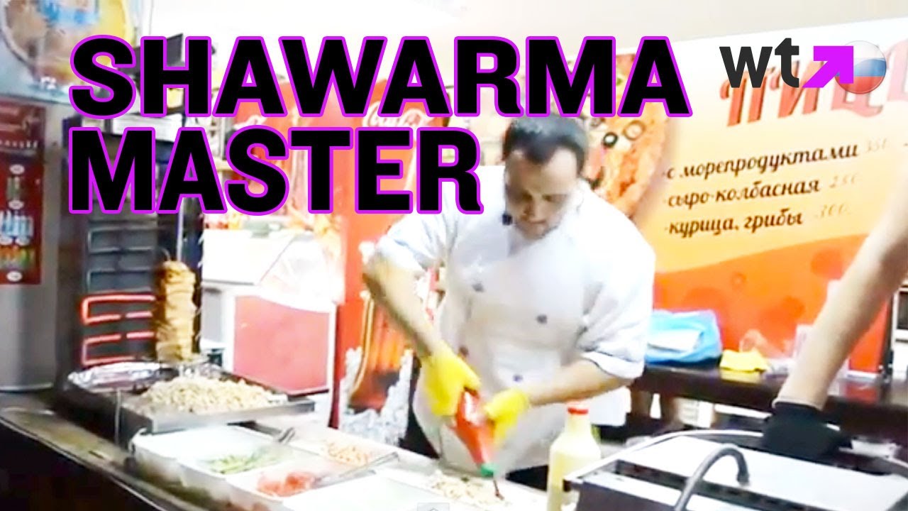 Shawarma Master Cooks to Mortal Kombat Theme Song | What's Trending Now - YouTube