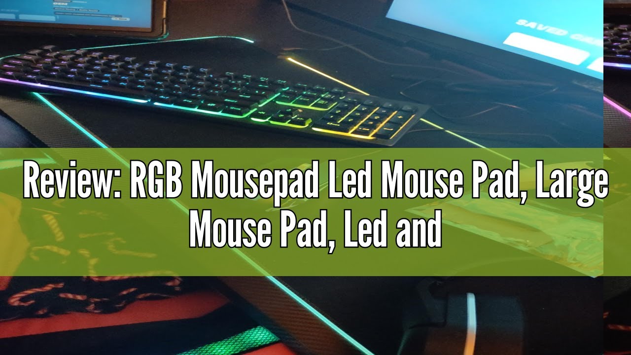Review: DR CATCH RGB Mousepad Led Mouse Pad, Large Mouse Pad, Led and ...