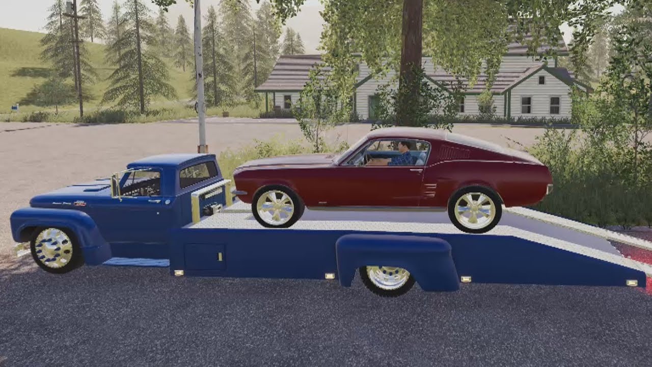 Ford T850 Ramp Truck 1964 - Farming Simulator 2019 - Transporting a ...