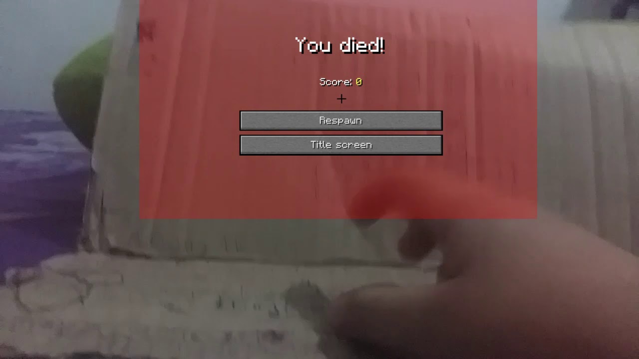 How To Play Minecraft With No You Died Screen - YouTube