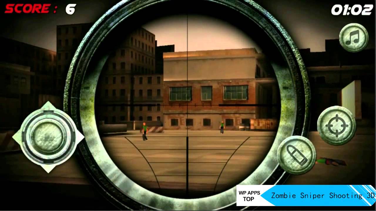 Zombie Sniper Shooting 3D - WindowsPhone Gameplay - YouTube