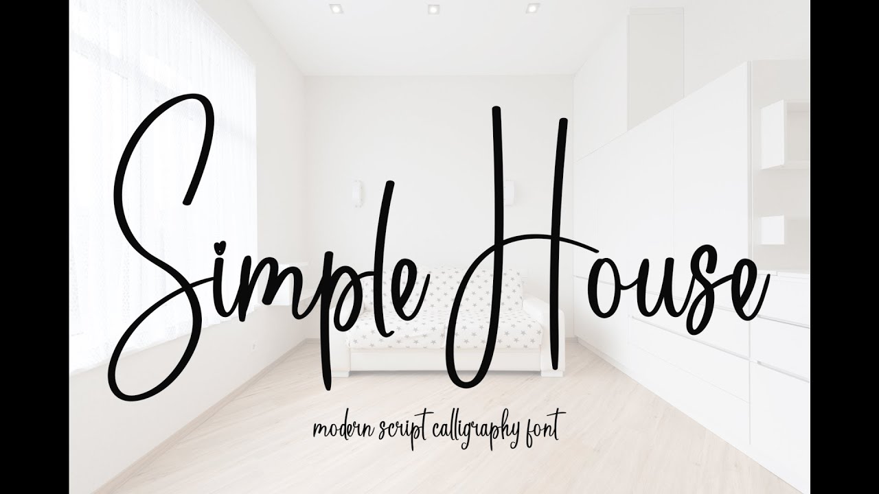 Simple House Font - YouTube