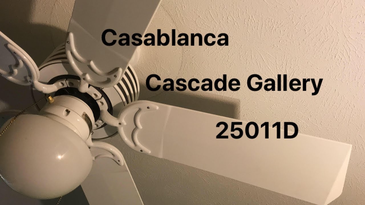 Casablanca Cascade Gallery 25011D Ceiling Fan c.1992 - YouTube