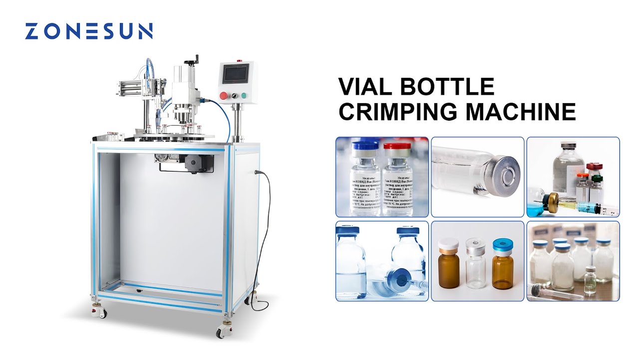 How To Use ZS-YG200 Automatic Pneumatic Penicillin Bottle Capping ...