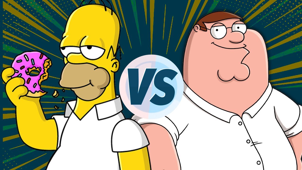The Simpsons vs. Family Guy: Which Animated Family Dominates? - YouTube