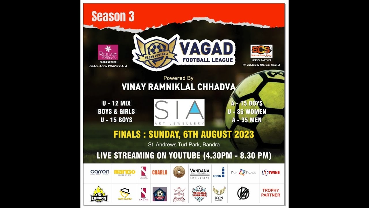 VAGAD Football League 2023 || Finals Session || Season 3 || 6th August ...