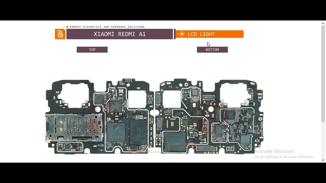 XIAOMI REDMI A1 2022,LCD LIGH WAYS ||LAMPU LCD MATI ||JALUR LAMPU - YouTube