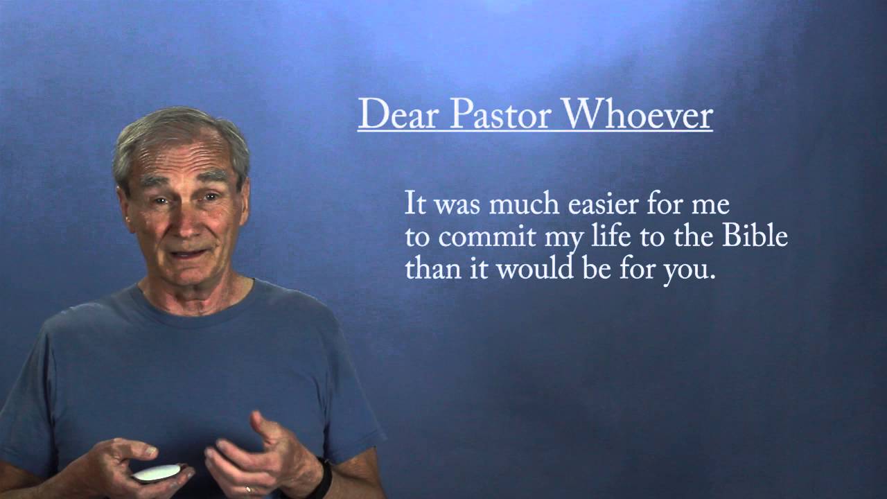 Dear Pastor Whoever - YouTube
