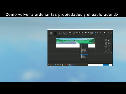 como ordenar las propiedades y el explorador (o alguna otra ventana) de ...