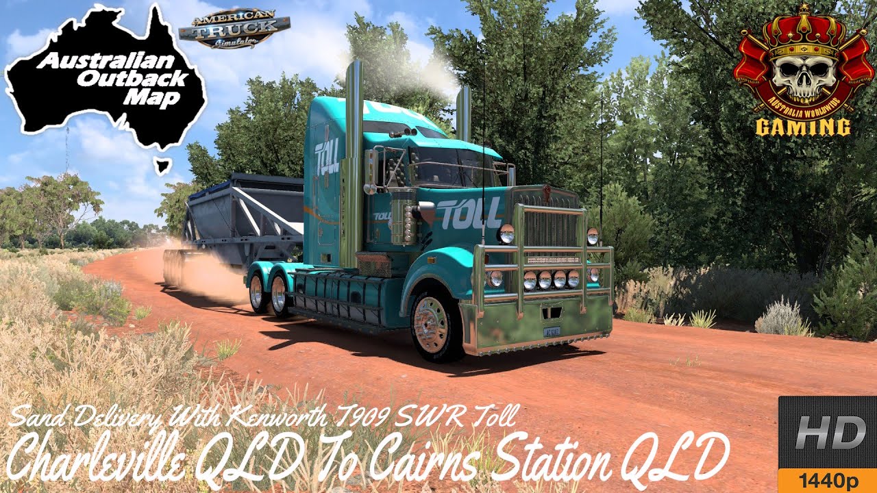 Australian Outback Map - Sand Delivery Charleville To Cairns Station ...